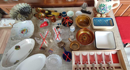Посуда из фарфора, дерева