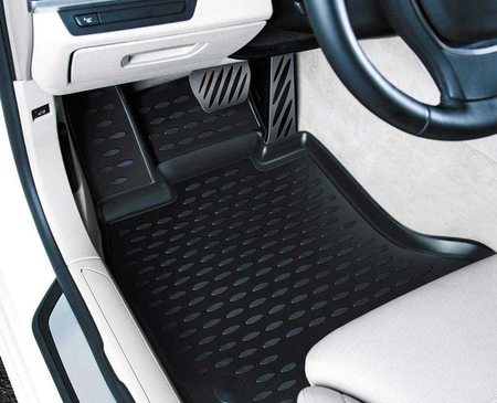 Противоскользящие резиновые напольные коврики для Skoda Kodiaq (Шкода)
