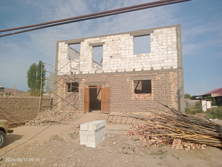 Еки этажлы жер жай шала питкен 230млн