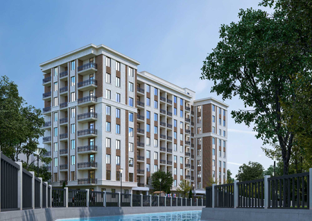 Продается новостройка Карасу -3, 1 комн. 38м2  вдоль реки Qorasuv