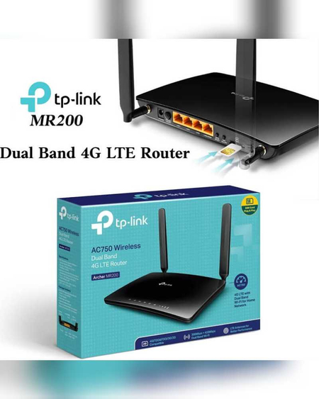 TP-Link MR200 Двухдиапазонный 4G LTE Wi‑Fi роутер Uzum Nasiya