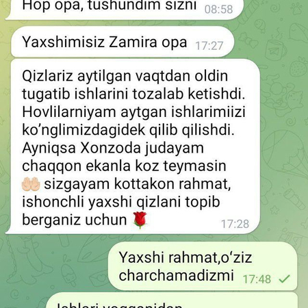 Uborka  qilamiz, Toshkent shahri boʻylab