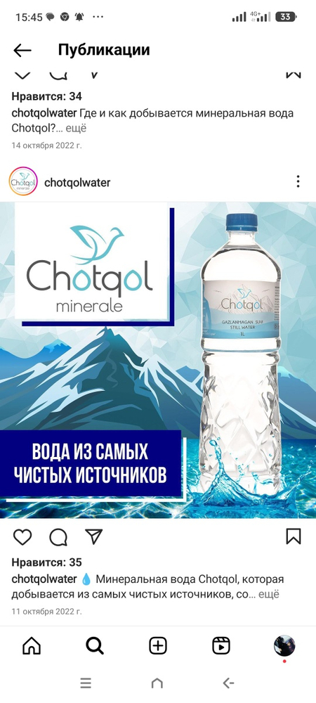 Chotqol suvlari.