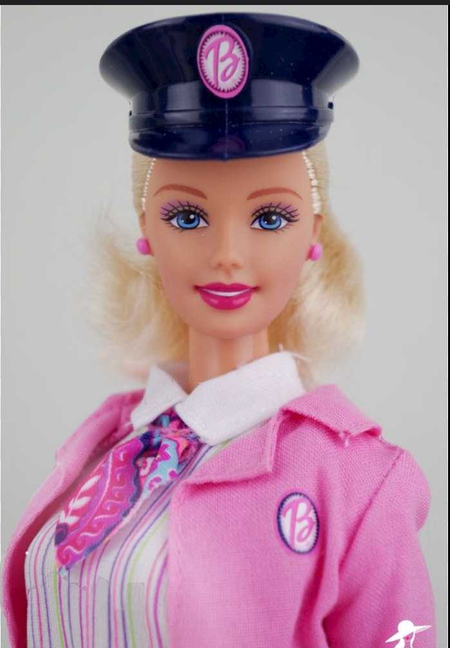 Барби Barbie travel train fun, barbie hostess