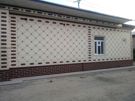 Травертин фасад ишларини кламиза