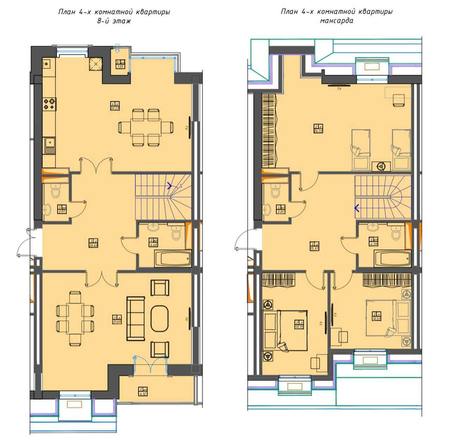 Продам квартиру 5/8-9/9, 216 м2, ЖК 