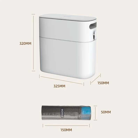 Мусорная корзина Ecoco, двухслойная, с защитой от запаха, 12 л