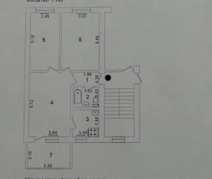 Чиланзар 2ка  3в4/3/4 Кирпич Балкон2*4м² Общ пл60м²