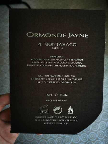 Ormonde Jayne Montabaco parfum