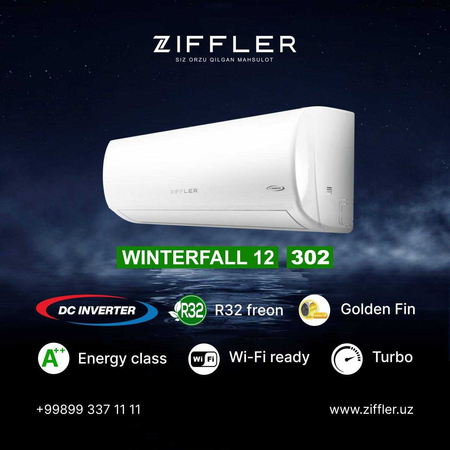 Кондиционер ZIFFLER 12 DC inverter/Wi Fi/Акция/ Оптом и в розницу