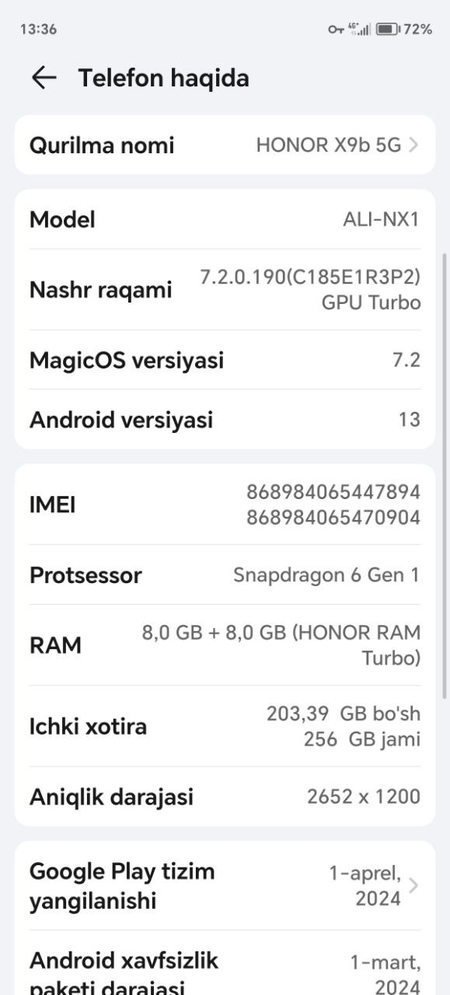 Honner 9 B idiyal