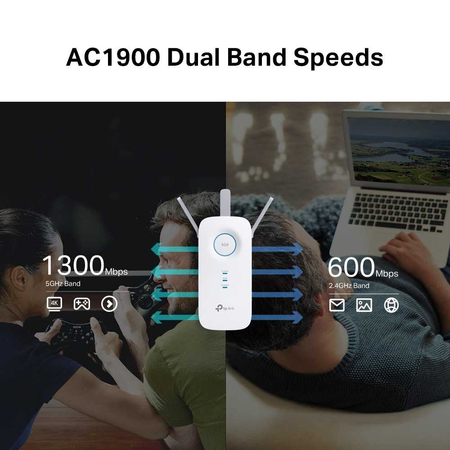 Расширитель диапазона Wi-Fi RE550/AC1900