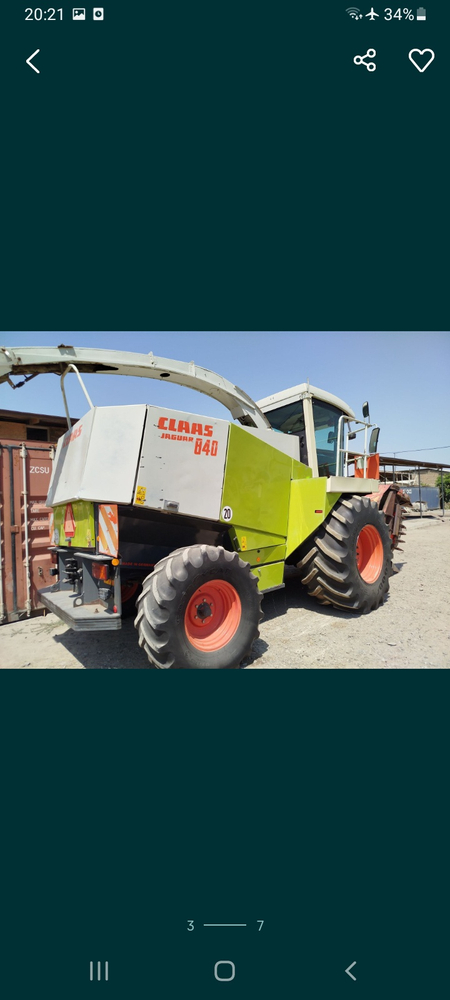Claas Jaguar 840. Yangi keldi.Texnika ideal xolatda. 2000 yil.