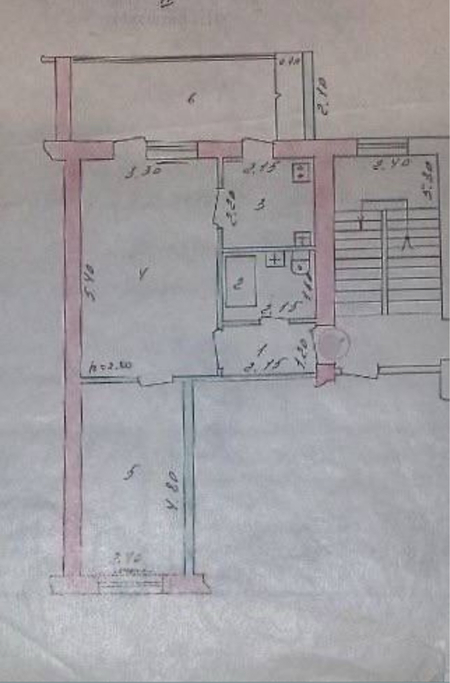 Продажа Новомосковская 2/4/4 . Балкон 2x6 . 50м2