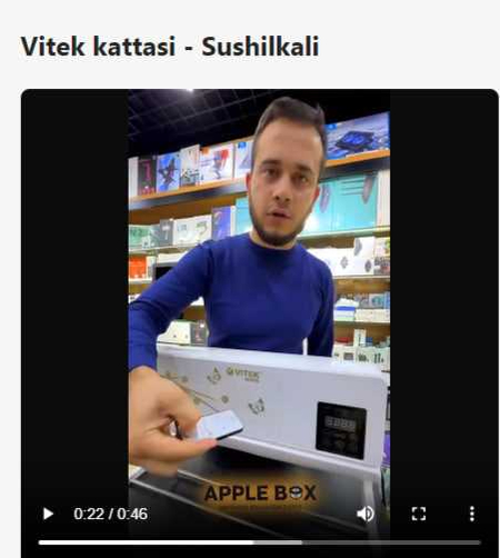 Vitek konditsioner ( Yangi Internet magazinimizdan ) - 355 000 so`m