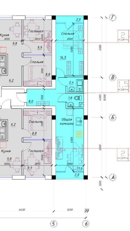 Продаю квартиру 50 кв.м. ЖК GRAND CITY. Яшнабадский р-н