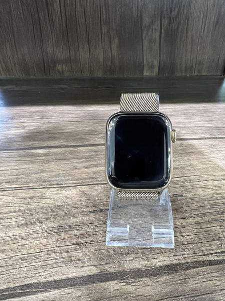 Apple watch 8/45 mm stainless stell gold milanase loop