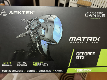 Продаю почти новую видеокарту ARKTER GTX 1660 Super 6GB