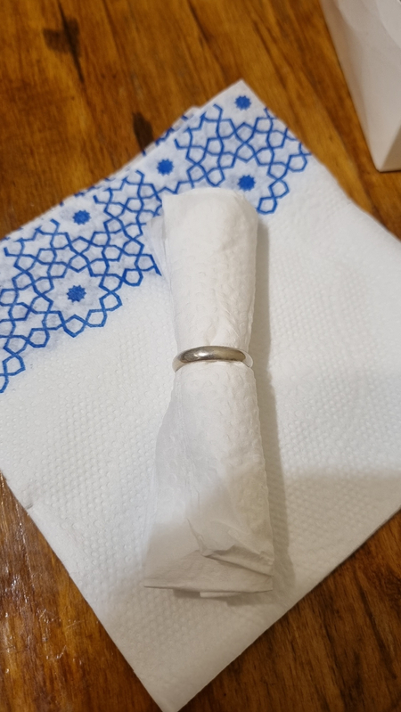 Серебряное обручальное кольцо