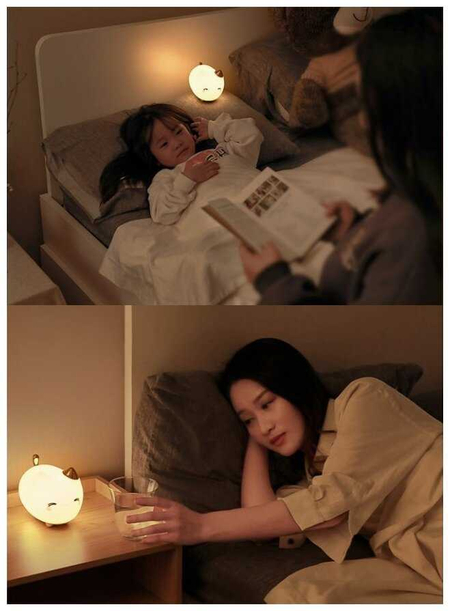 Ночник Baseus Cute Series Kitty Silicone Night Light (DGAM-A02)