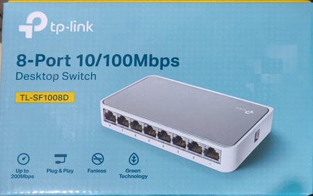Коммутатор tp-link 8 port 10/100 Mbps