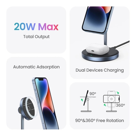 Ugreen 2in1 Simsiz Zaryadlovchi 20W
