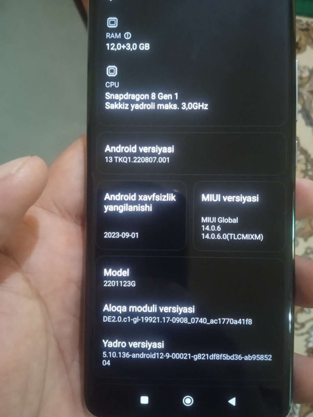 Xiaomi 12.     12. 256
