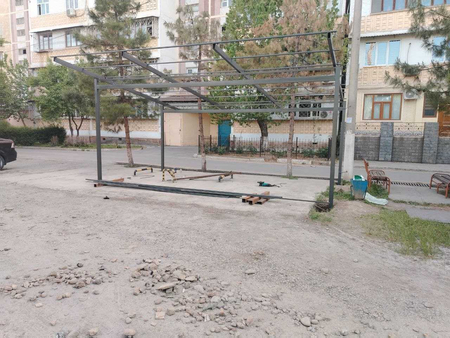 Установка Гаражей,железная решетки заборы