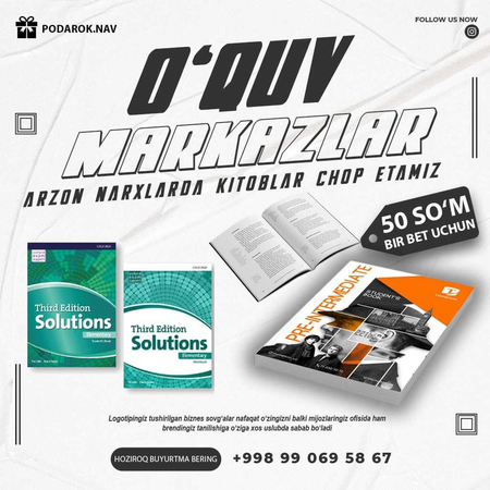 Poligrafiya xizmatlari - Logotip tushirish