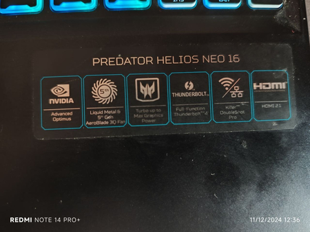 Acer predator Helios 16 neo i9 13900hx