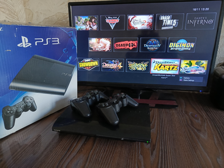 Ps3 super slim 500gb +95 игры