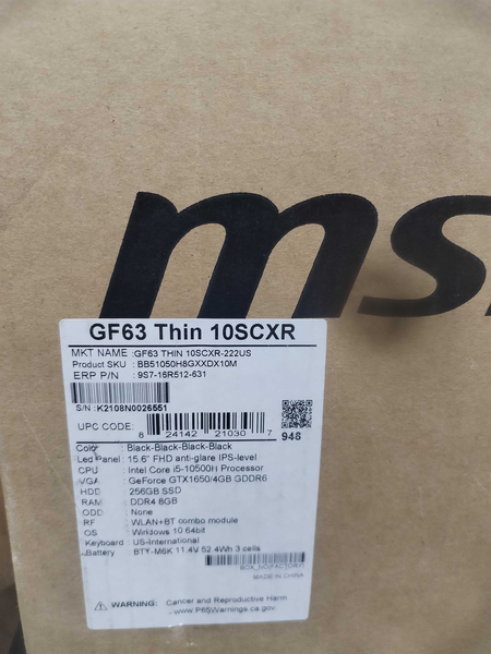Igravoy noutbuk Msi