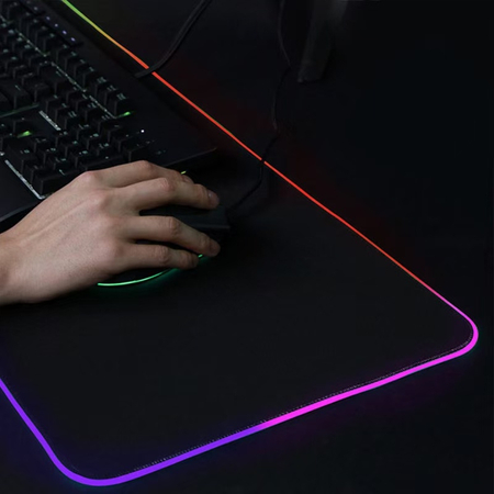 Скидки на коврики для мыши с RGB подсветкой и без подсветки.
