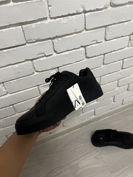 ZARA full black кеды