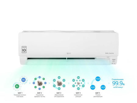 Кондиционер LG B09TS(ионизатор,wi-fi) Dual Inverter +трубки
