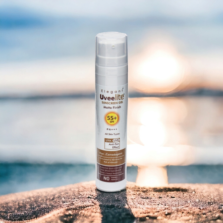 Солнцезащитный гель UVEELITE с матовым покрытием SPF 55+