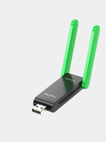 Wi-fi адаптер 2.4 GHz, 5 GHz 1400 MB/s, 5DB антенны, сетевой адаптер