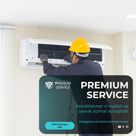 Установка кондиционера и ремонт от PREMIUMSERVICE.UZ