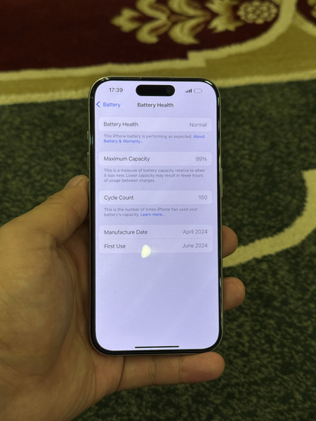 iPhone 15 Pro Natural Titanium 99% yomkost