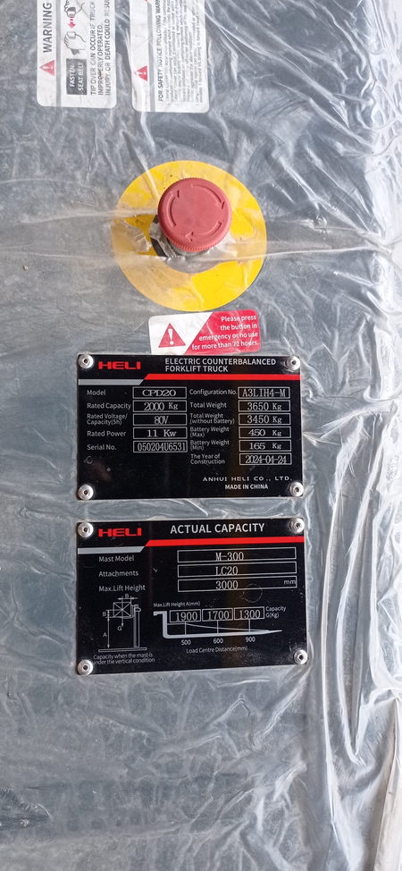 Avtokara HELI CPD20 A3LIH4-M H4seriyadagi HELI elektrokara