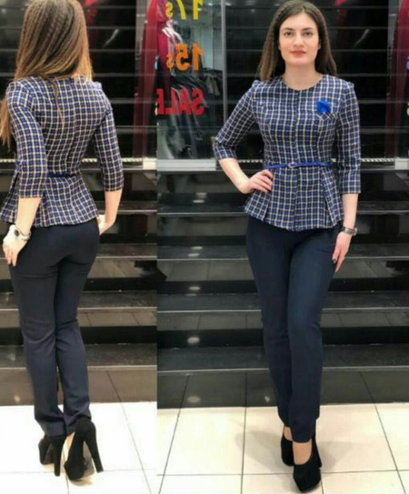Женская двойка, кофта и юбка