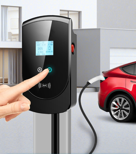 Установка зарядка электромобилья, elektromobilga zaryadka o'rnatish