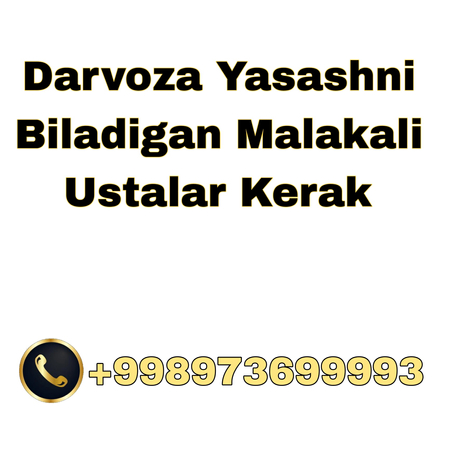 Payvandlovchi ustalar uchun imkoniyat