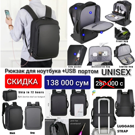 Рюкзак для ноутбука 3в1