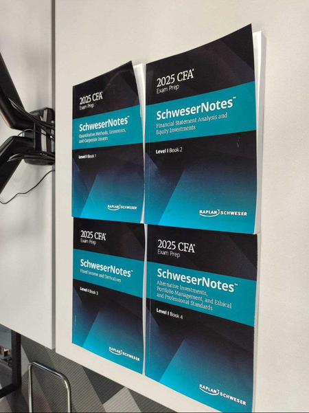 CFA Книги для подготовки. 5 книг. SchweserNotes Kaplan 2024