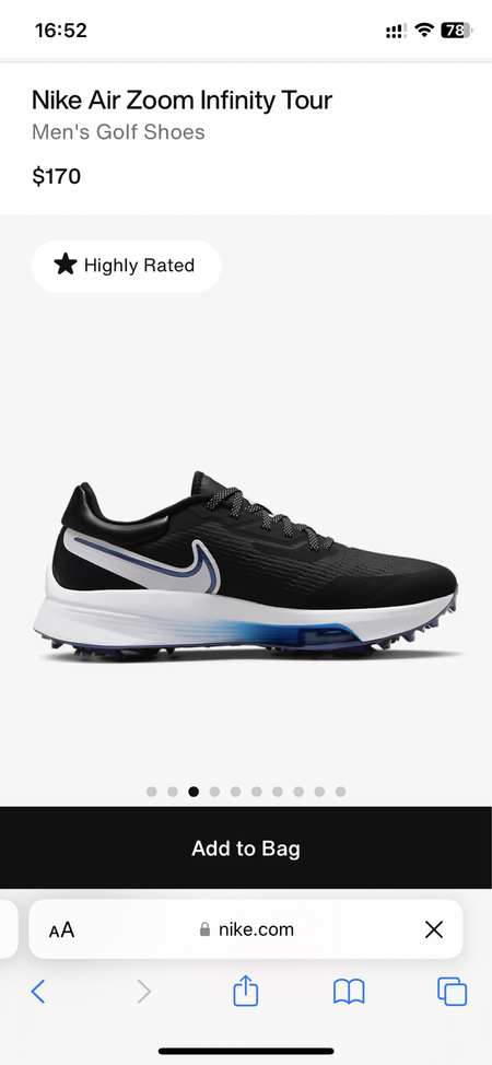 Nike air zoom infinity tour