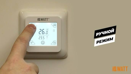 Терморегулятор с ЖК-дисплеем и сенсорными кнопками IQ THERMOSTAT TS