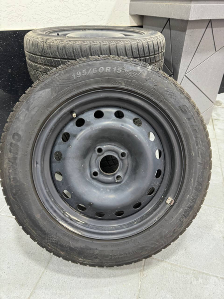 Продаются все сезонные диски с шинами. 195/60/R15 Dynamo