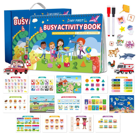 Bolajonlar uchun ajoyib BUSY BOOK kitoblari