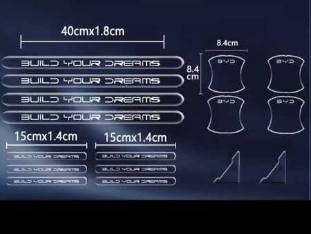 Защитные накладки для ручек BYD